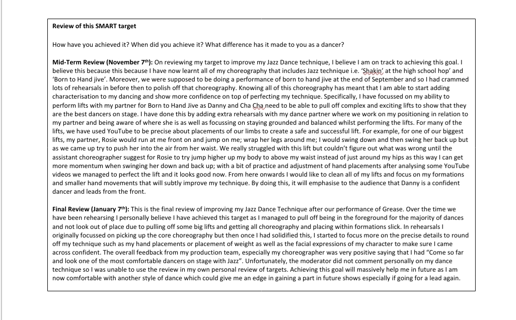 Unit 2: Unit 2 Interprative Skills Action Plan and Reviews