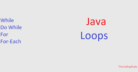 Java Loops - The Coding Shala