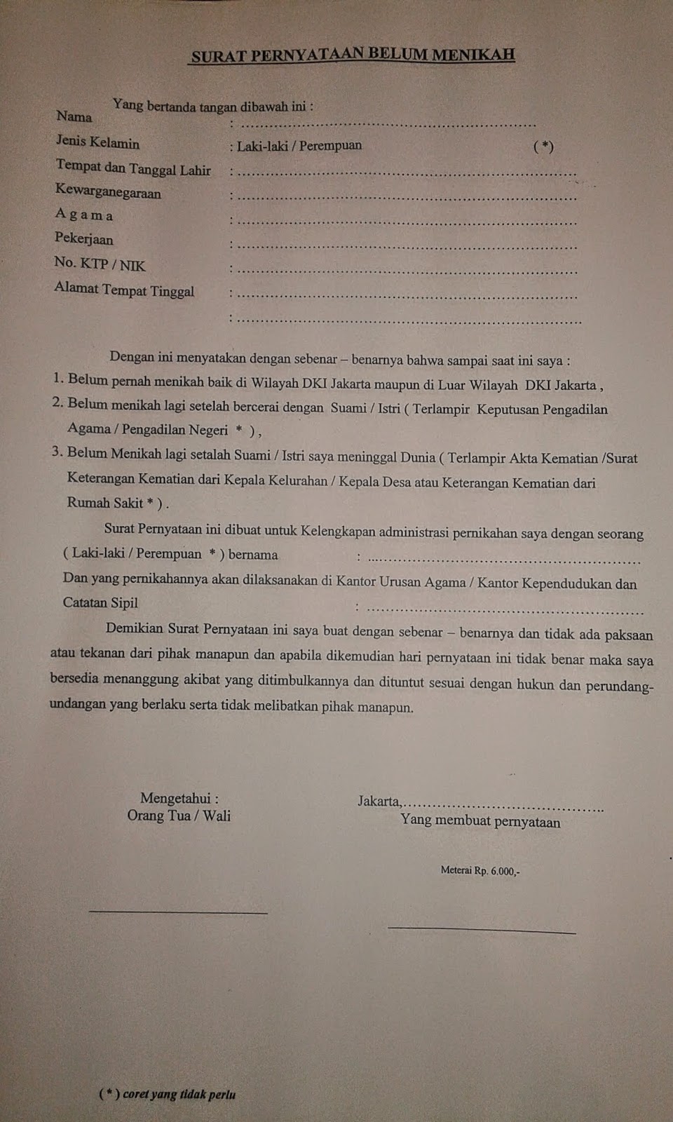 Contoh Surat Pm 1 - Contoh Surat