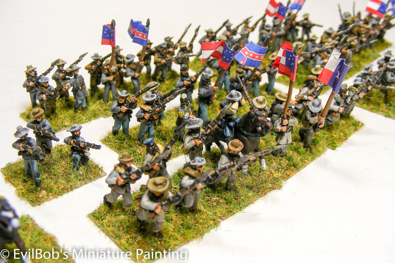 Evil Bob's Miniature Painting: 15mm ACW Confederate Infantry