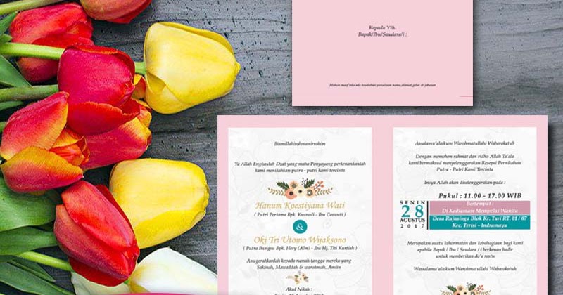 Undangan Pernikahan Sparasi sweet dan Simple - Alfi Percetakan dan ...