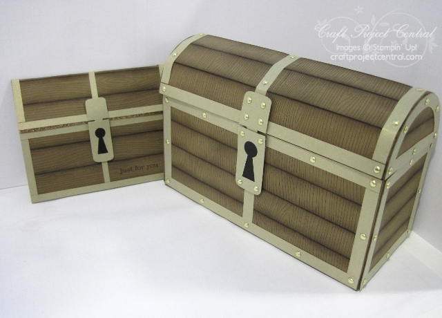 Just Julie B's Stampin' Space: Treasure Chest Gift Box & Card