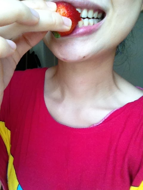 We were all made beautifully: Strawberry to whiten teeth
