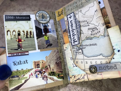 Karen Bearse Designs: Mini Portfolio in a Travel Bookcase for Eileen Hull