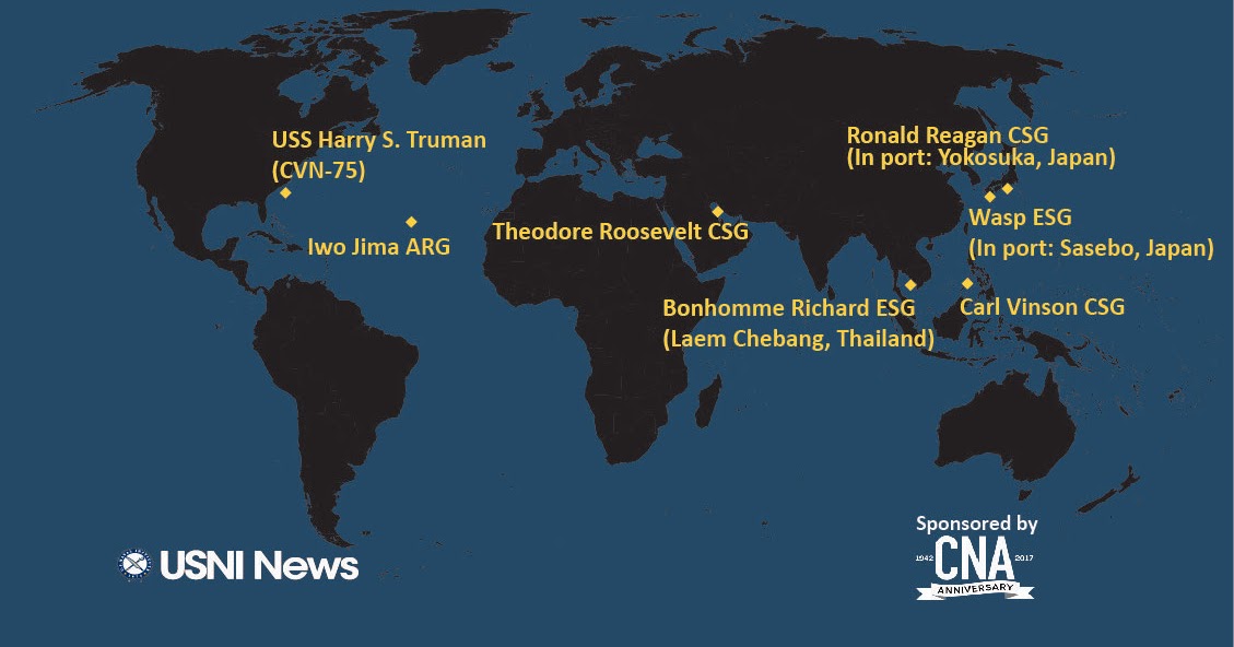 War News Updates: This Is Where The U.S. Navy’s Carrier Strike And ...