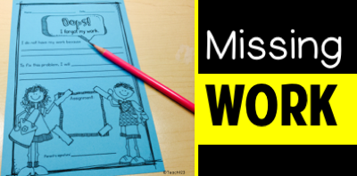 Missing Work FREEBIE | Teach123