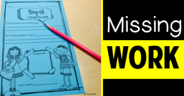 Missing Work FREEBIE | Teach123