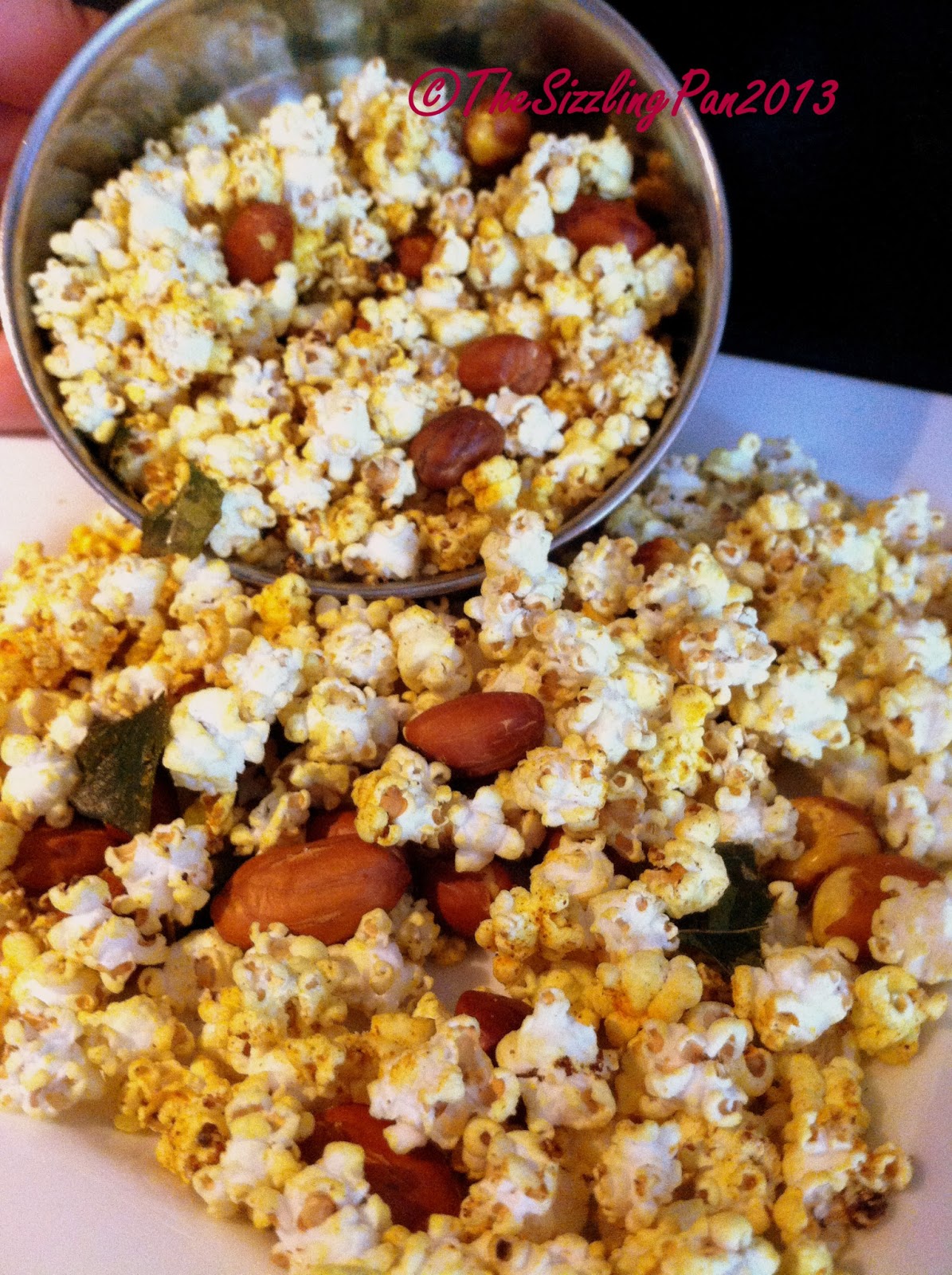 The Sizzling Pan: Puffed Sorghum / Popped Jowar Chivda