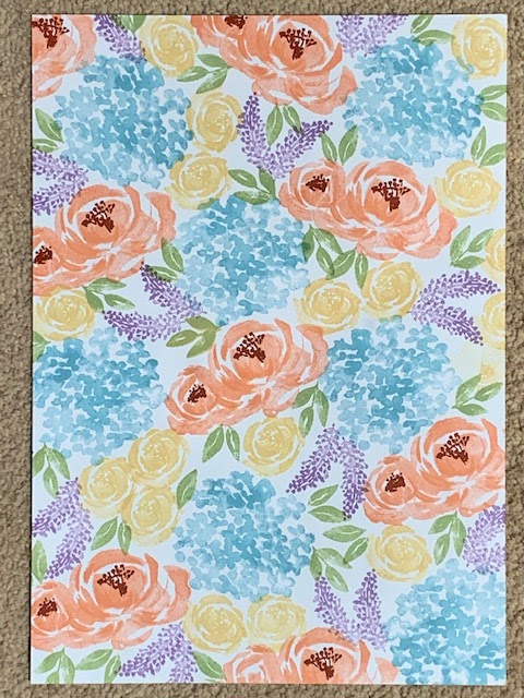 Jenny's stampin flavours: Beautiful stamped background