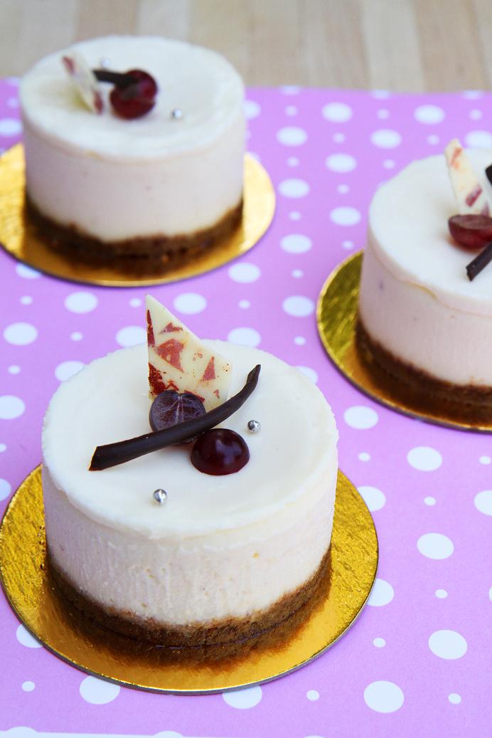 Gourmet Baking: Assortment of Cheesecakes and White Chocolate Cheesecake