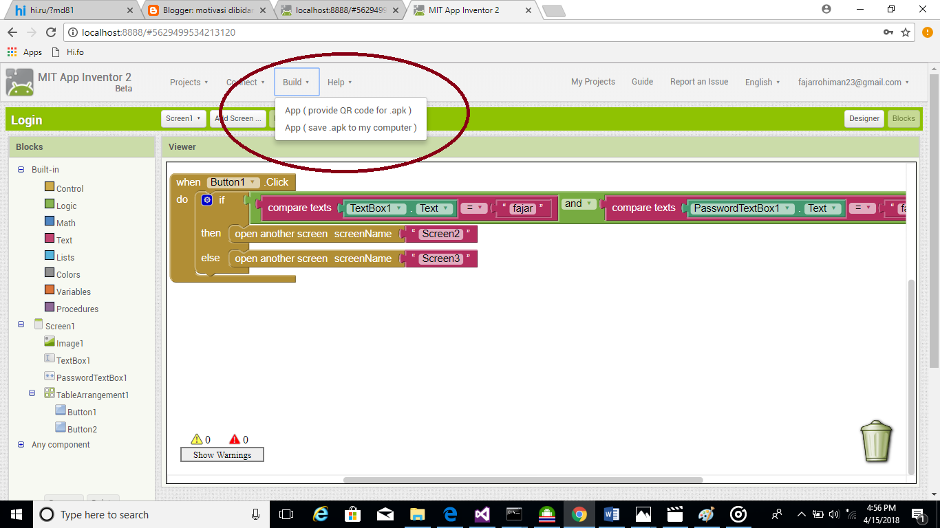 cara install dan penggunaan App Inventor 2 Ultimate: App Inventor 2 ...