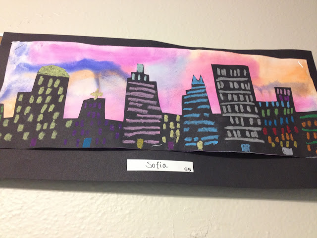 Art With A Smile: 5th Grade Silhouette Cityscapes