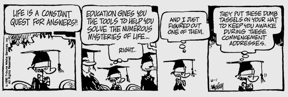 Sunday Comics Debt: Skyler Graduates!