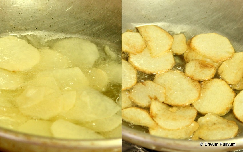 Erivum Puliyum: Chembu Chips | Taro Root(Arbi) Chips | Colocasia Chips