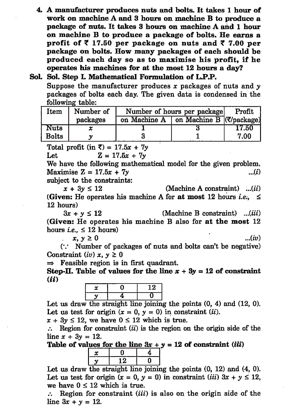 Linear programming class 12 math - Studypur
