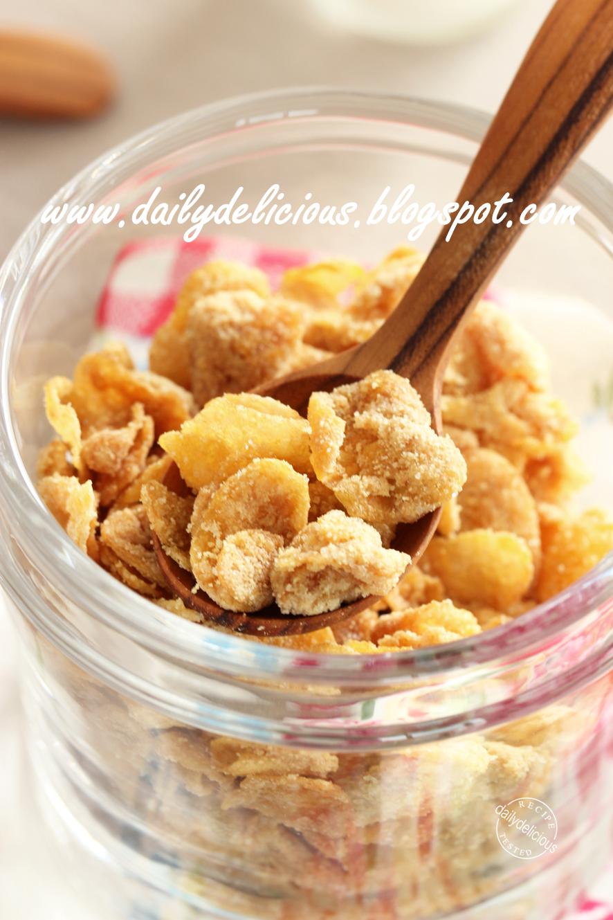 dailydelicious thai: You asked for it: Home made Cornflakes crunch