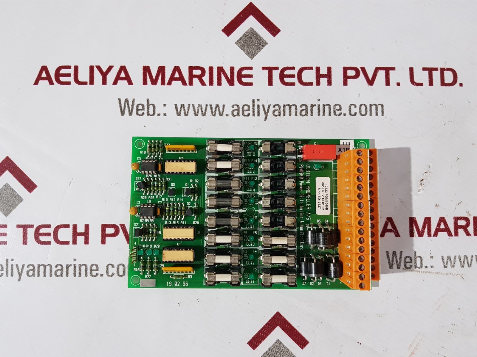 ULSTEIN MARINE ELECTRONICS PDM1040 POWER DISTRIBUTION & MONITOR CARD ...
