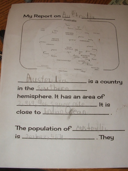 Mrs. Price is Right about Homeschooling: Free Printable!! My Country Report