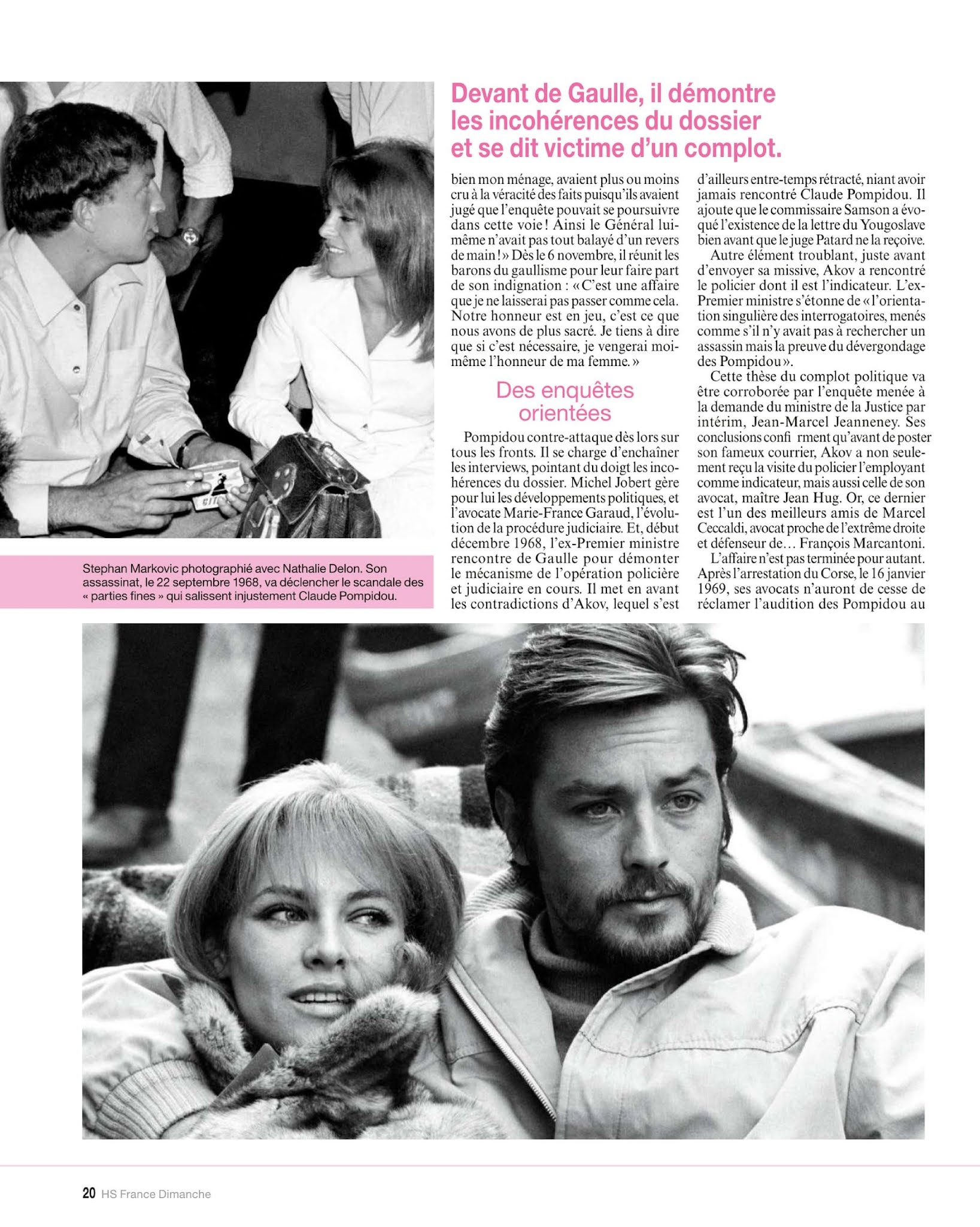 ALAIN DELON: EL CASO MARKOVIC. L'AFFAIRE MARKOVIC TEXTOS