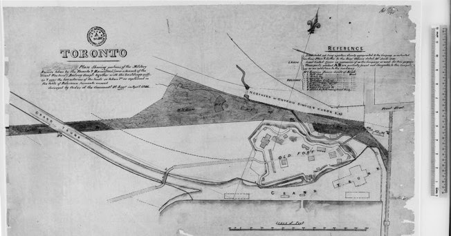 Fort York and Garrison Common Maps: 1856 Walkem: Plan Showing [lands ...