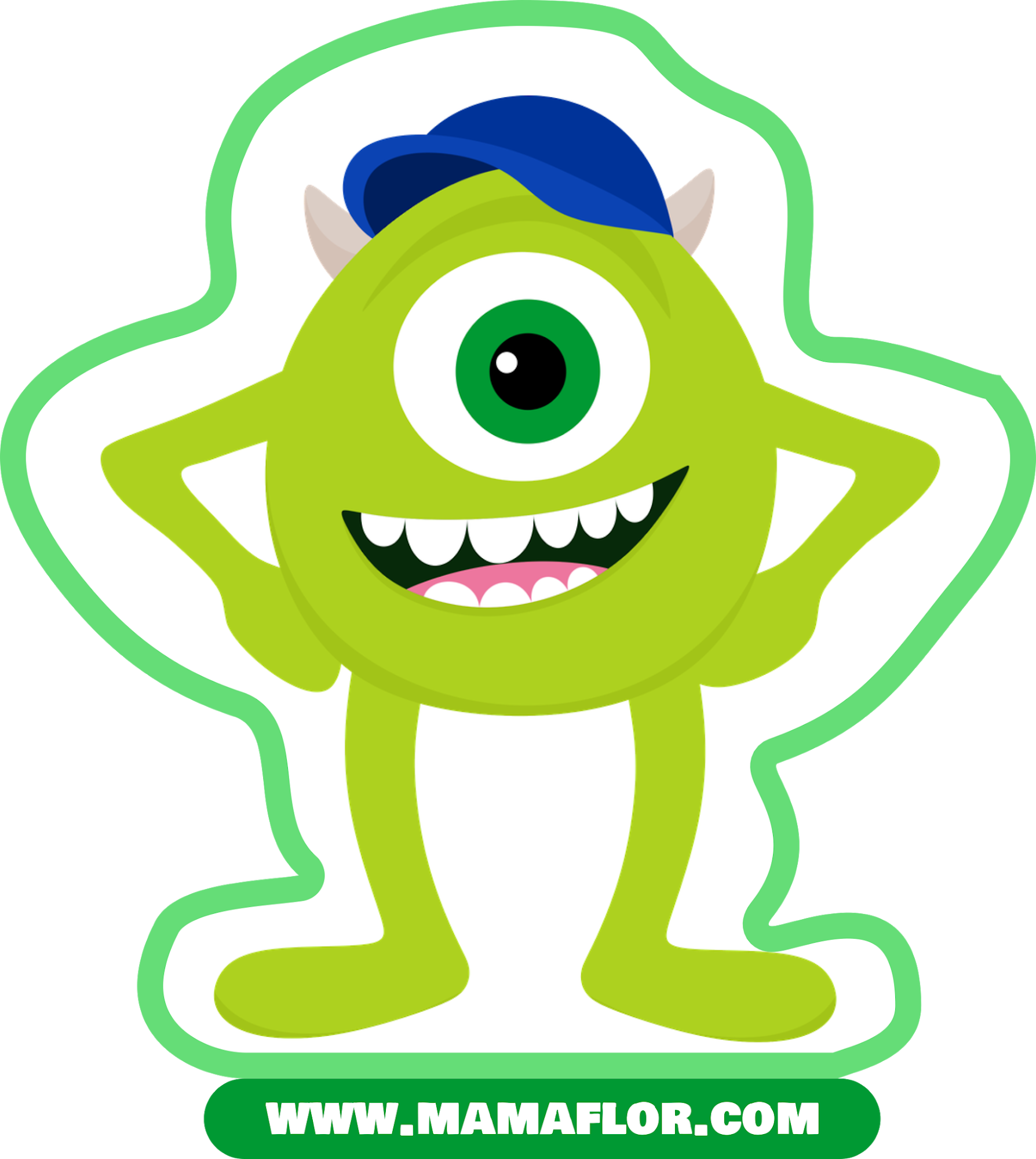 Monsters Inc.: Stickers, Toppers, Wrappers de Mike Wazowski para ...