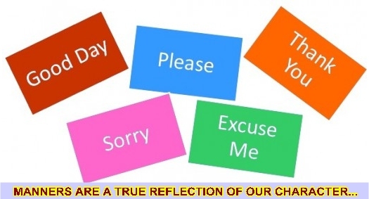 Dwarka Parichay News - Info Services: MANNERS ARE A TRUE REFLECTION OF ...