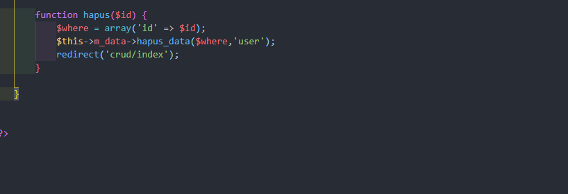 CRUD Pada Codeigniter #11