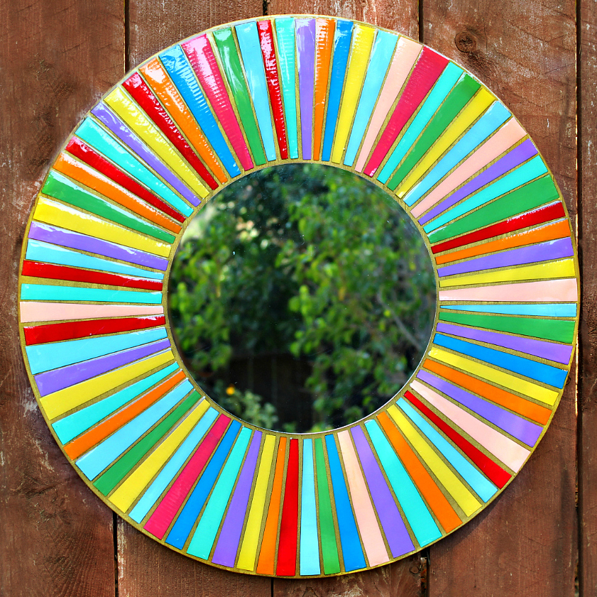 Mark Montano: Cardboard Tile Mosaic Mirror
