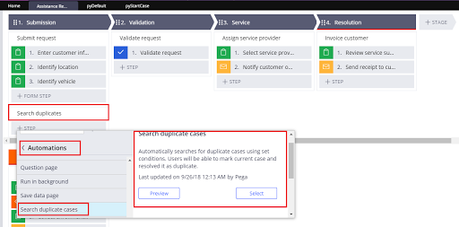 Pega duplicate case search (Case management) | Pega Help | Case Management | Integration | Data ...