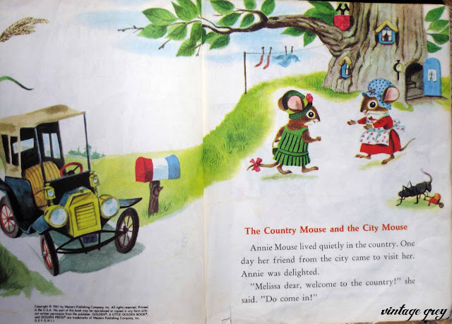 vintage grey: the country mouse and the city mouse