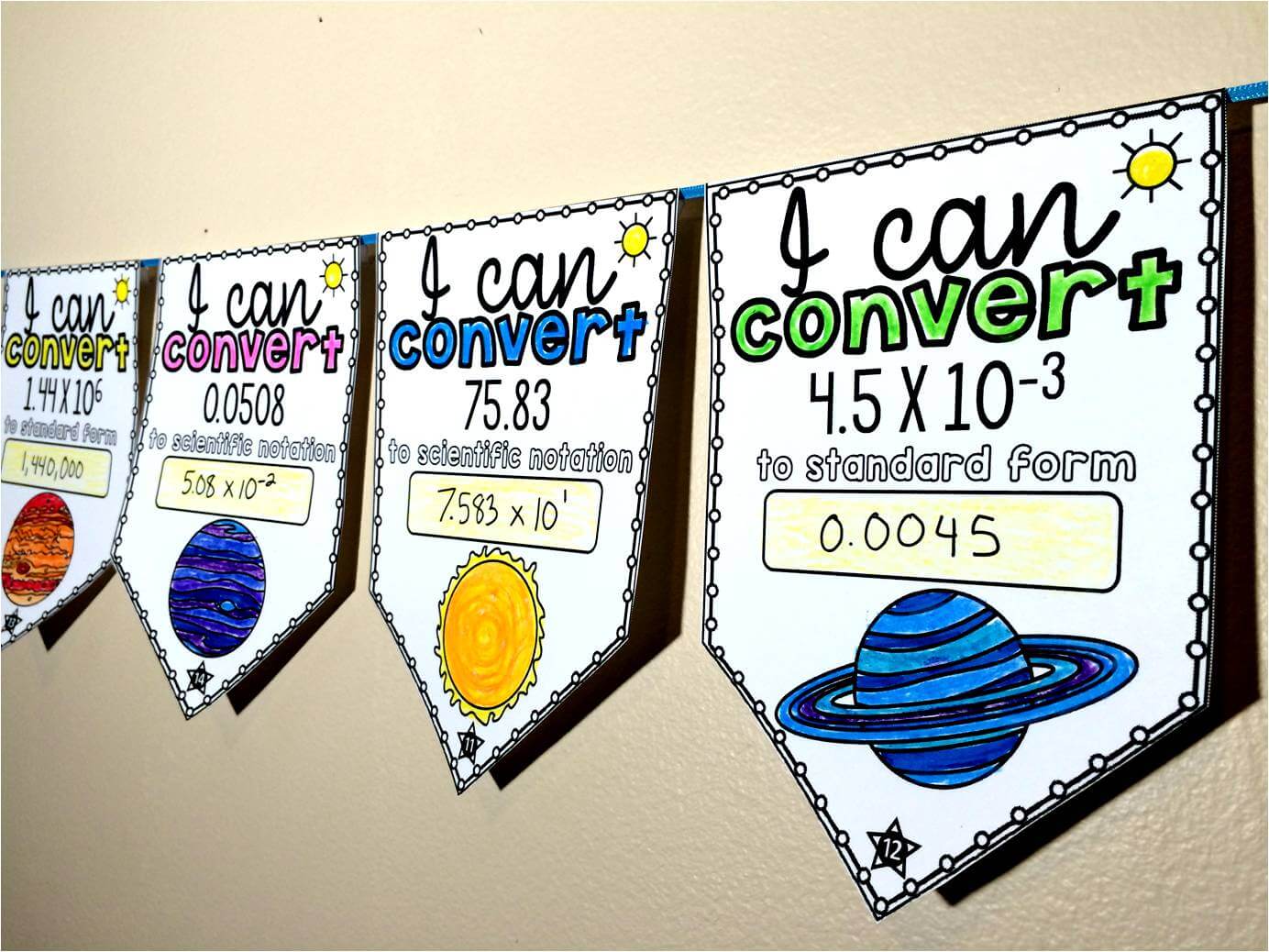 Scaffolded Math and Science: Math Pennants are a fun way to show off ...