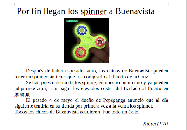 Revista Digital El Faro: Las noticias inventadas. Kilian y Juan (1ºA)