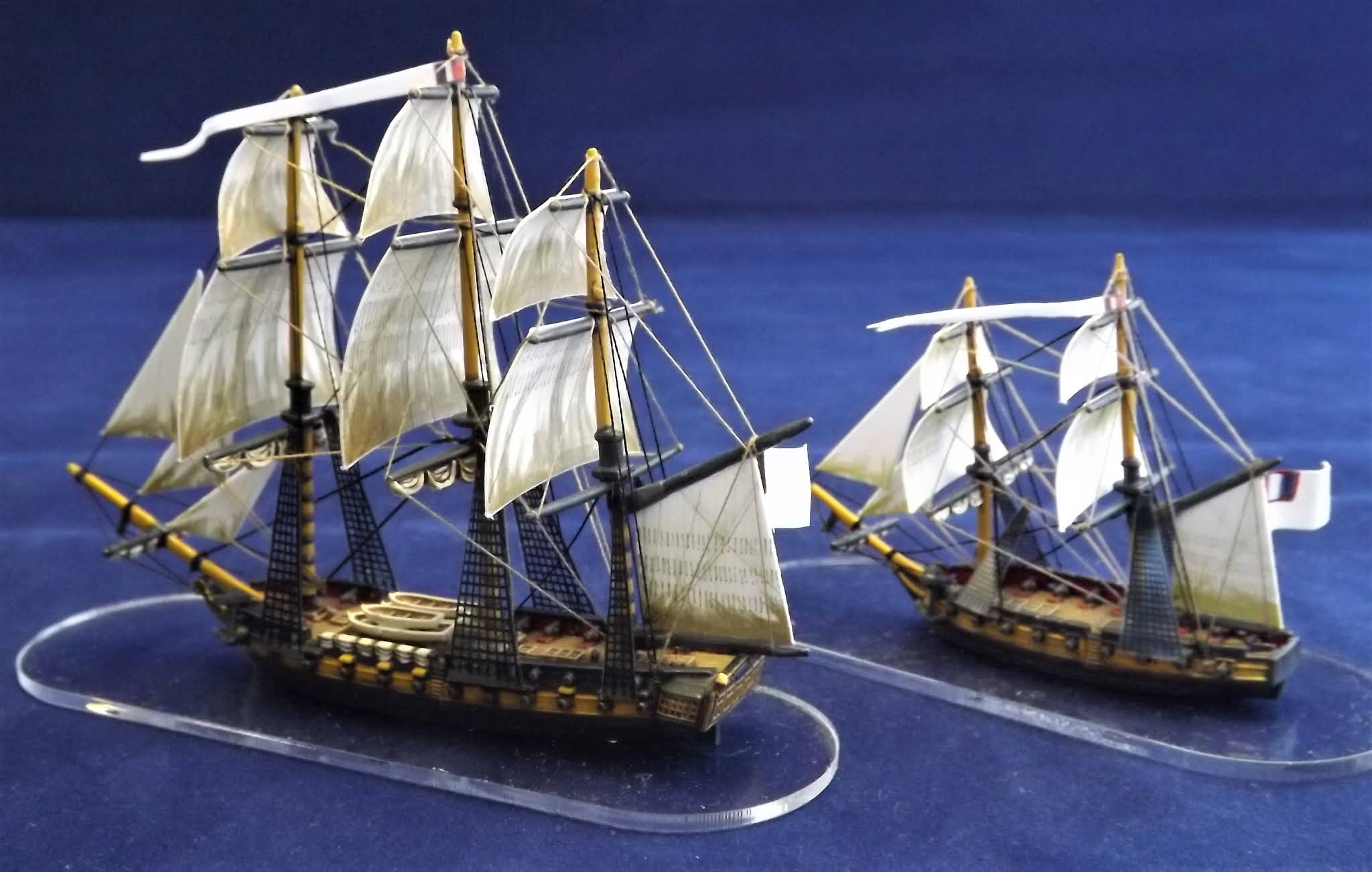 JJ's Wargames: All at Sea - Early Revolutionary War French Frigate & Brig