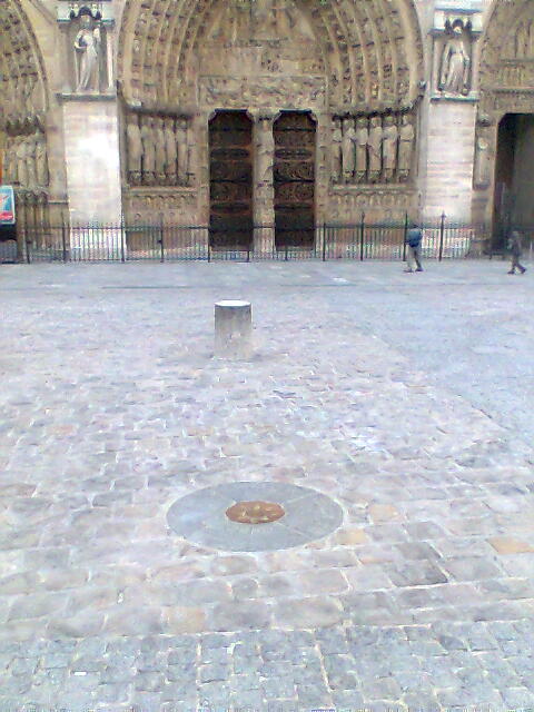 Keeping the cobwebs away!: Kilometre Zero, Paris