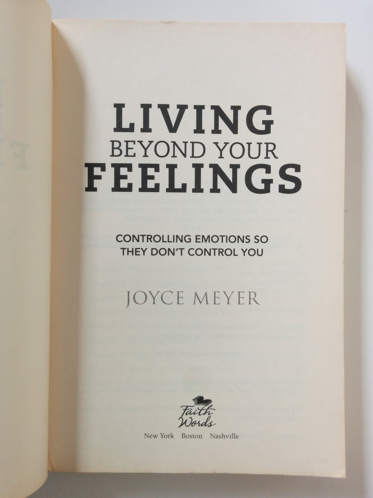 Living Beyond Your Feelings | Sahabat Buku