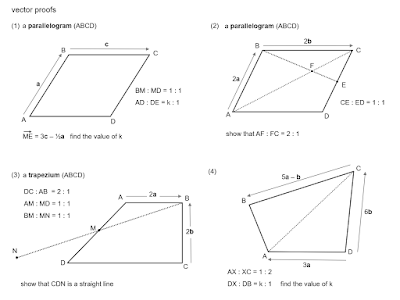 MEDIAN Don Steward mathematics teaching: harder GCSE vector questions