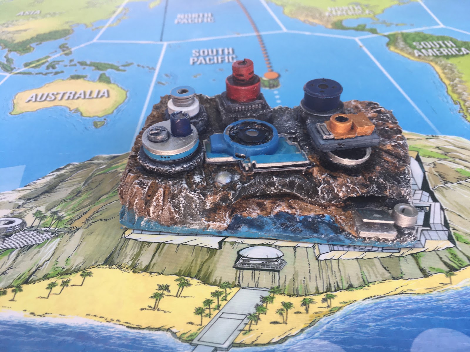 LEGENDS: Thunderbirds are GO ! Tracy Island diorama