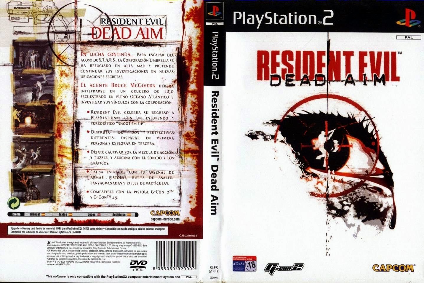 Coleccion Caratulas PS2: Resident Evil Dead Aim