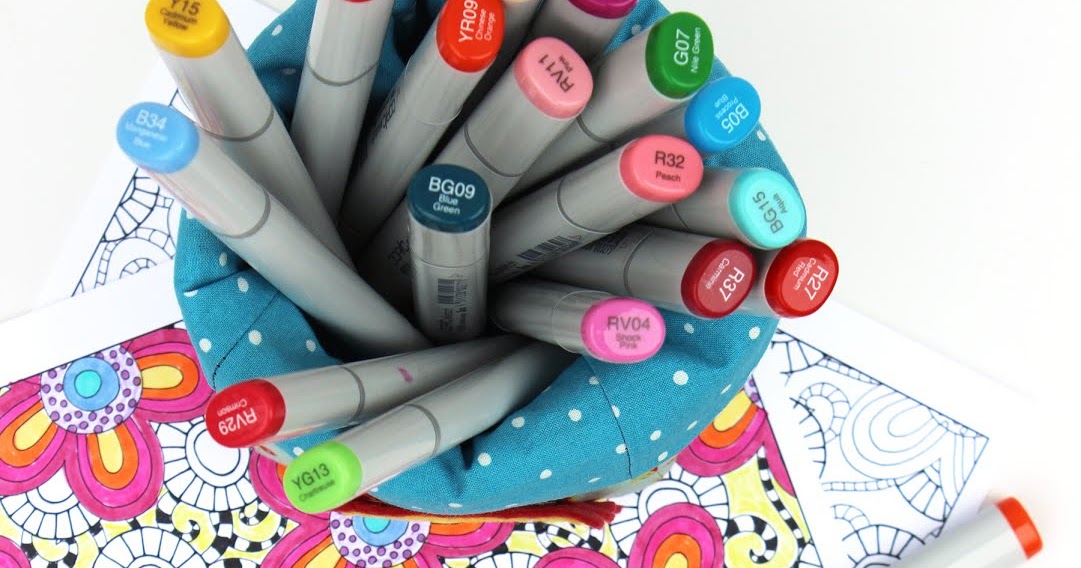 Jennifer Jangles Blog: Coloring Marker Tote Bag and Printable Coloring Page