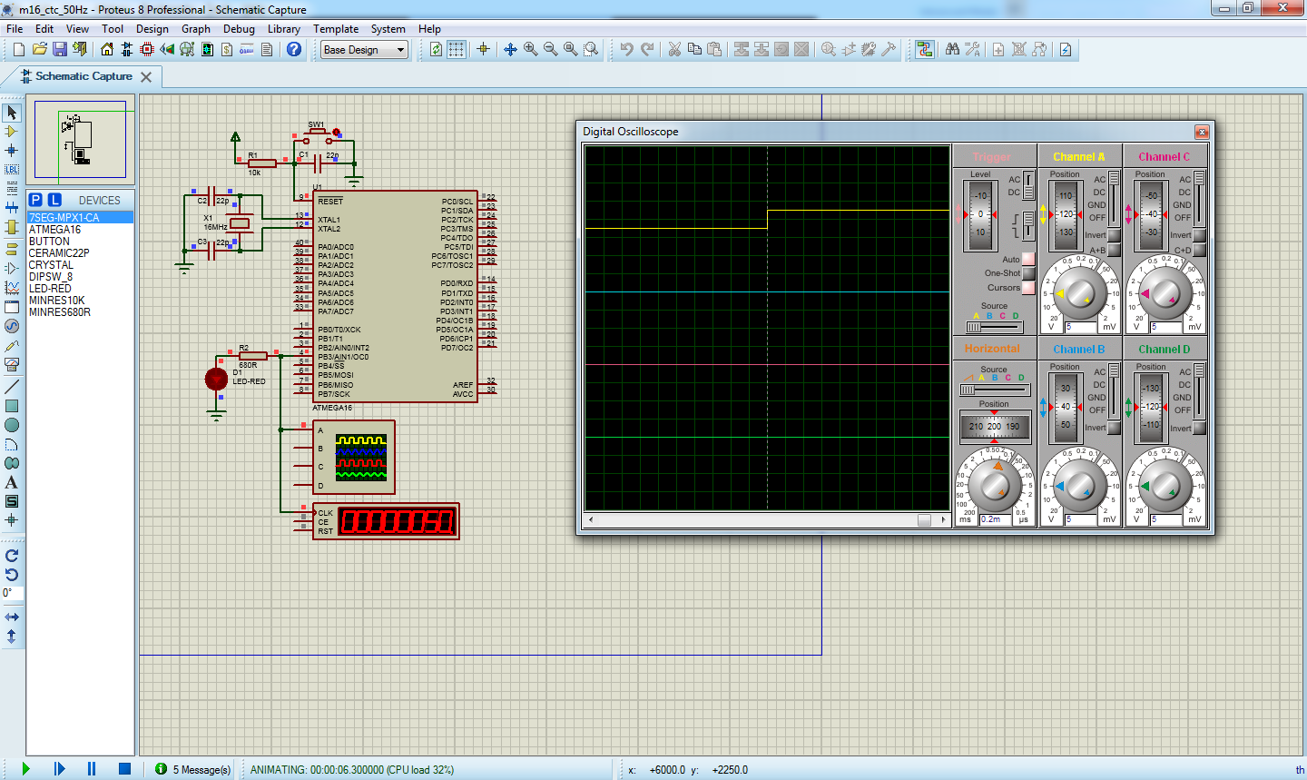 Diy Electronics Projects And Tutorials Atmega16 Timer Counter0 Ctc Mode