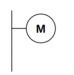 Elektrische schema Eendraadschema Motor tekenen