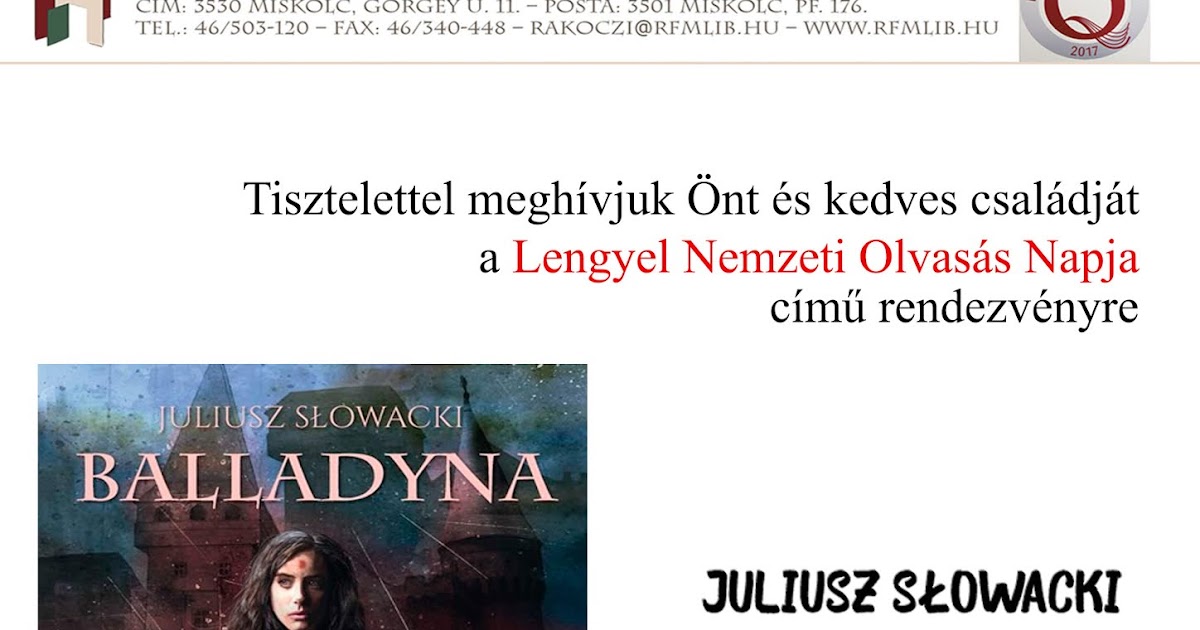 Élménybeszámoló: Lengyel Nemzeti Olvasás nap