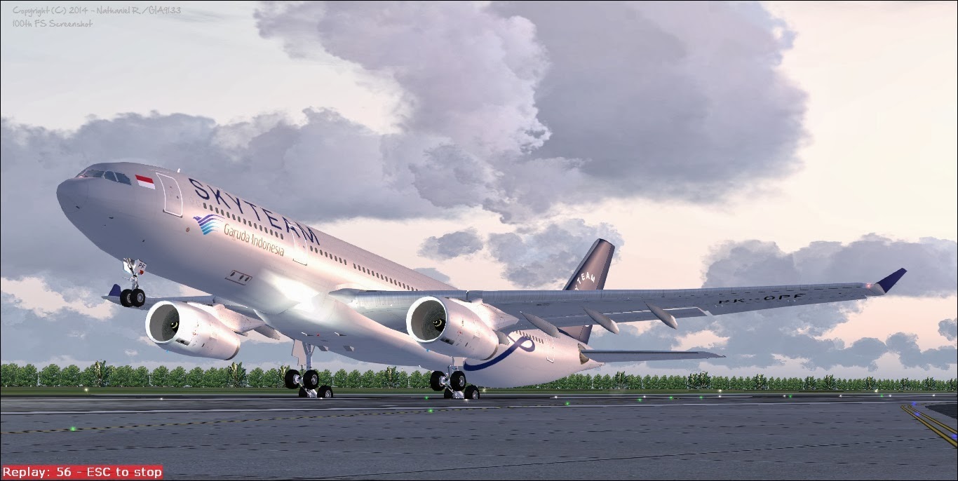 Airbus A330-341RR - Garuda Indonesia - PK-GPF - SkyTeam Special Livery ...