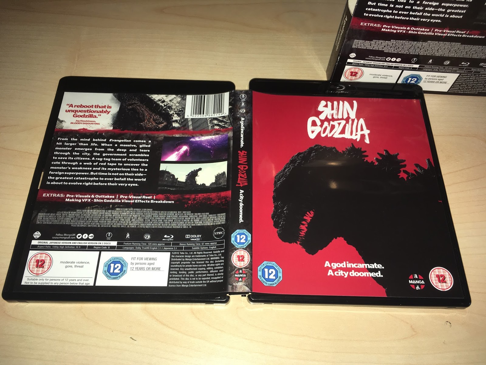 The Normanic Vault: Unboxing [UK]: Shin Godzilla (Blu-ray)