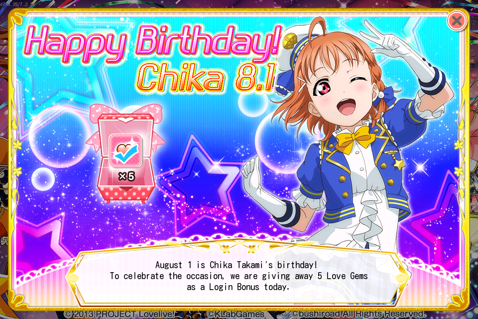 Happy Birthday Chika!!! (8/1)