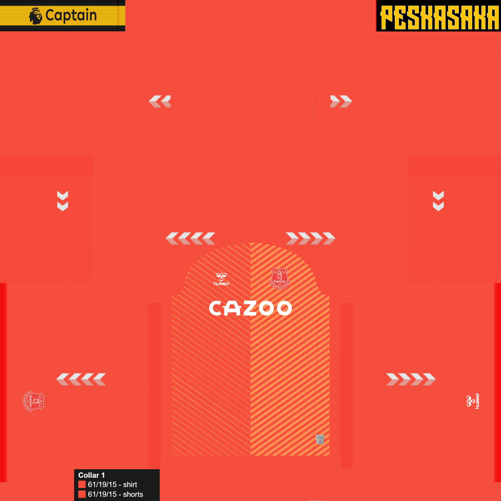 Kit Everton 2021/22 para Efootball PES 2021