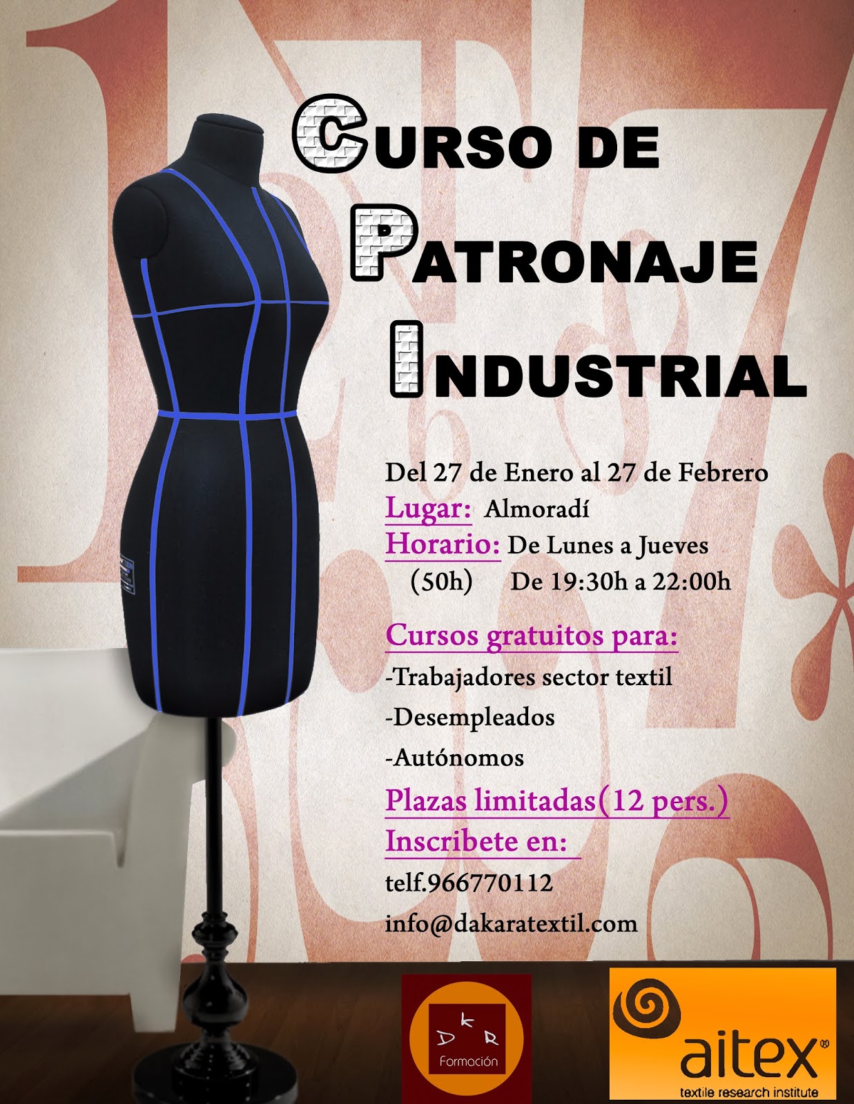 Formación Textil: Patronaje Industrial
