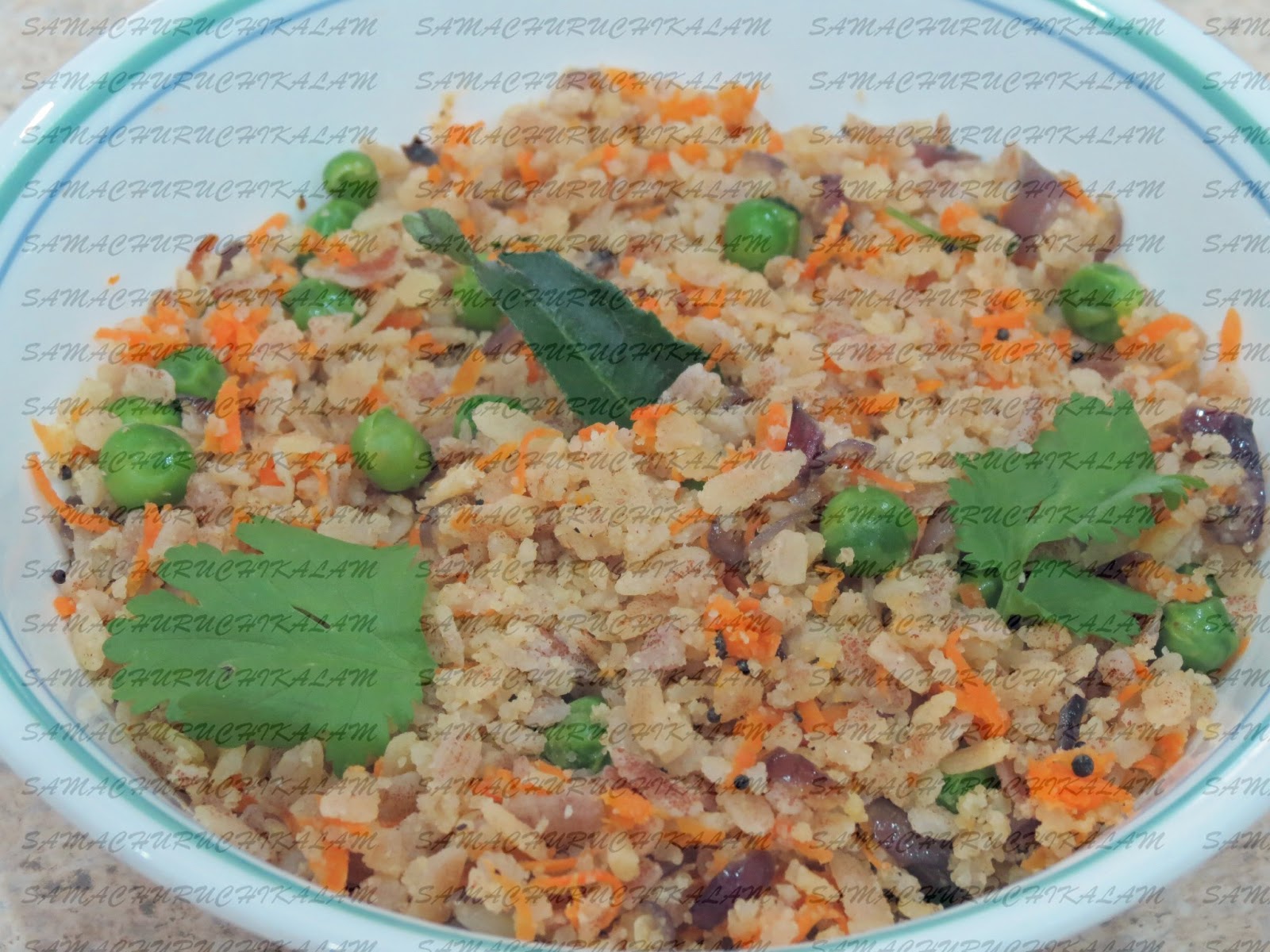 Recipes from Manju's kitchen: Aval (Poha) Uppma