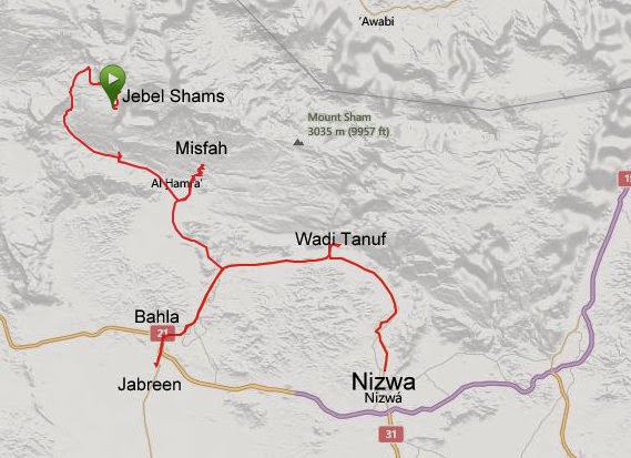 Oman en Dubai - 2013.: Jebel Shams Resort -> Nizwa.