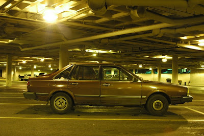 OLD PARKED CARS.: 1984 Volkswagen Quantum GL5 Sedan.